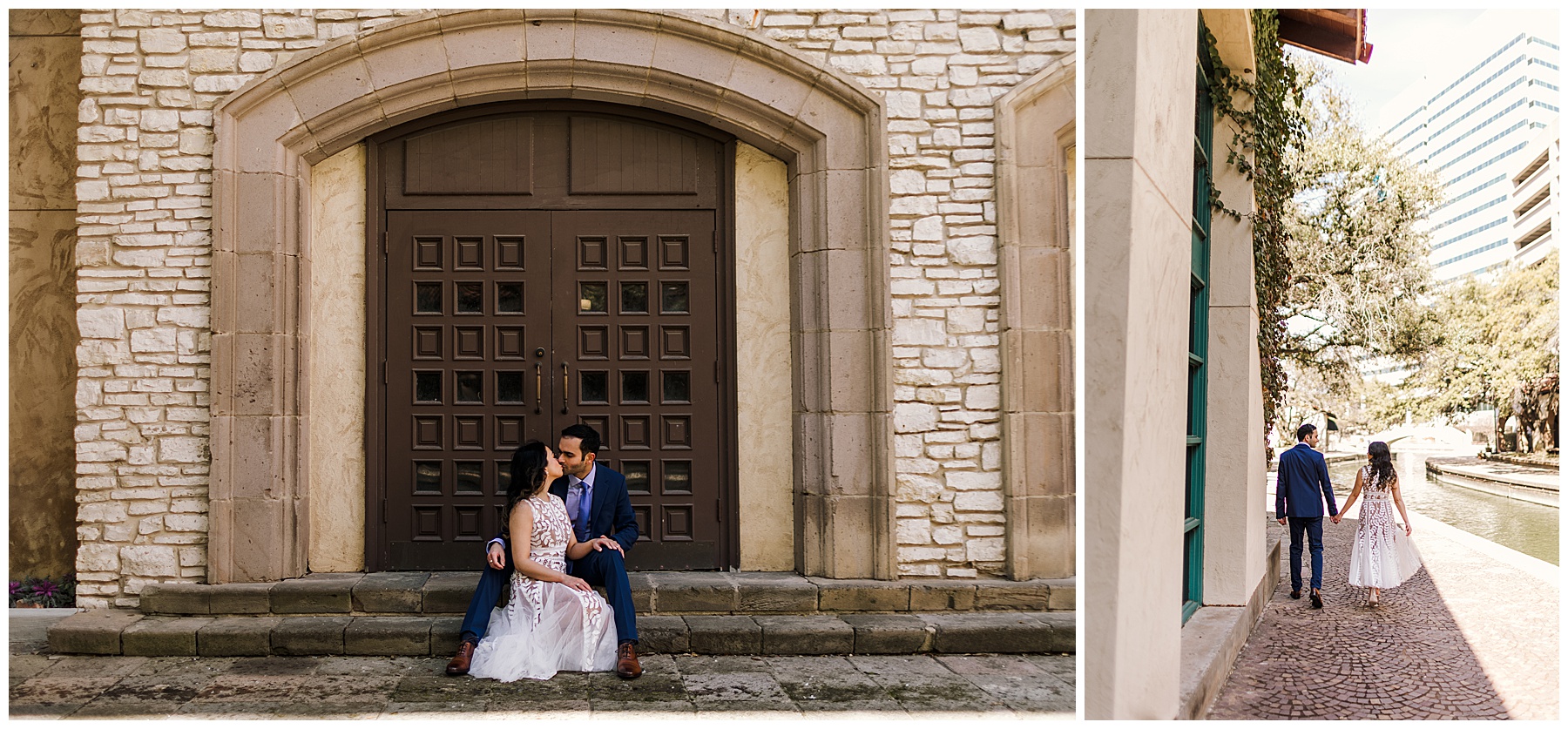 Mandalay Canal Wedding Portraits - Chilly Texas Morning