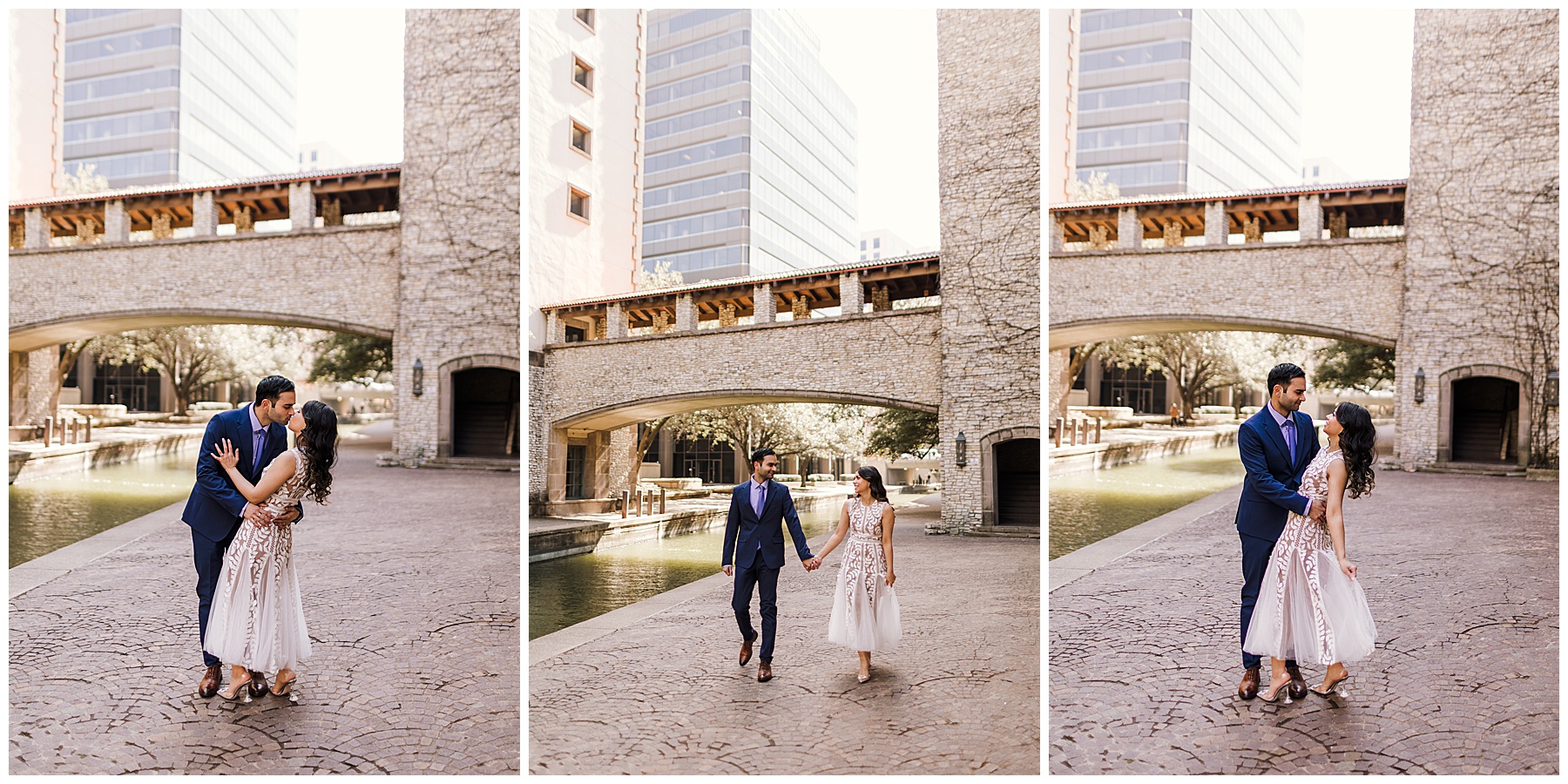 Mandalay Canal Wedding Portraits - Chilly Texas Morning
